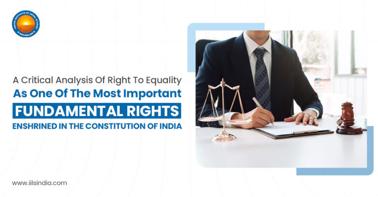 A Critical Analysis of Right to Equality as One of the Most Important ...